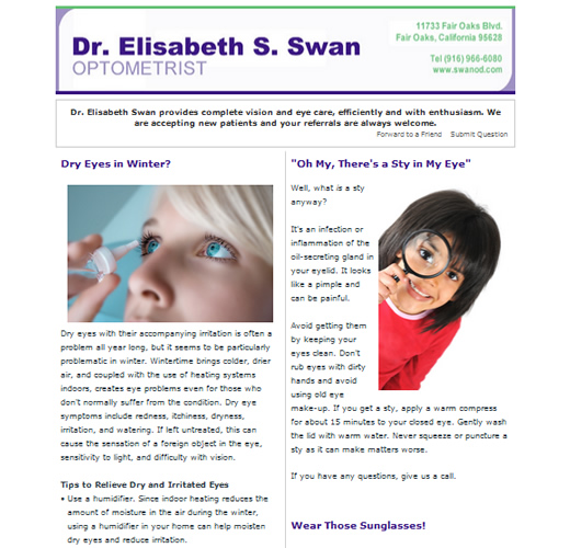 Dr. Elisabeth Swan eNewsletter